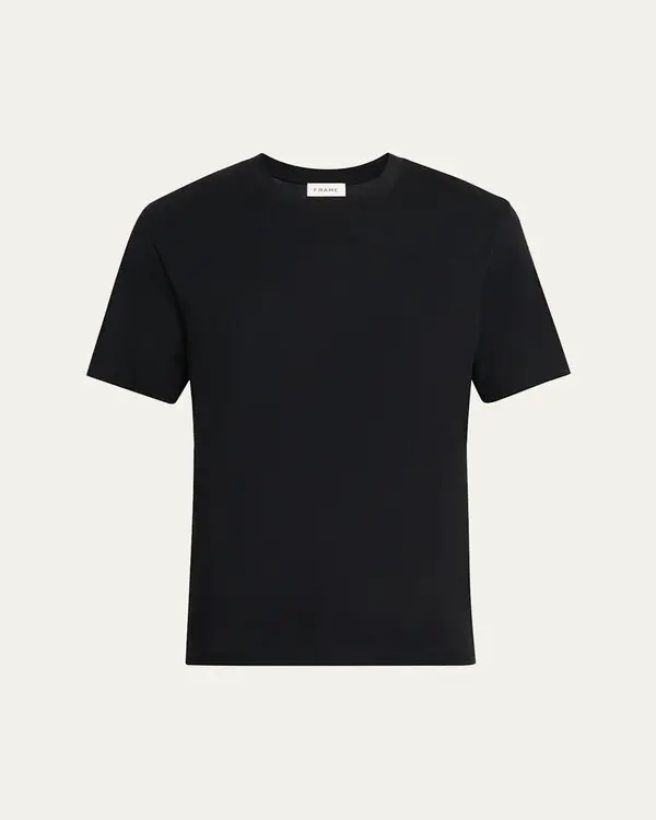 FRAME Light Cotton T-shirt - Black
