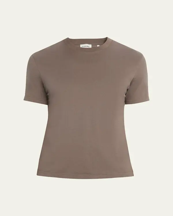 FRAME Light Cotton T-shirt - Smoky Mocha