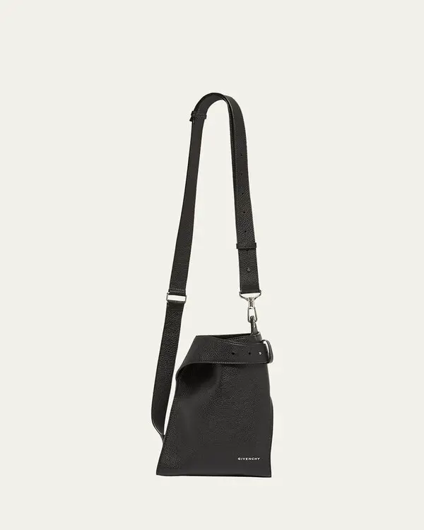 Givenchy Small Belted Leather Crossbody Bag - Black