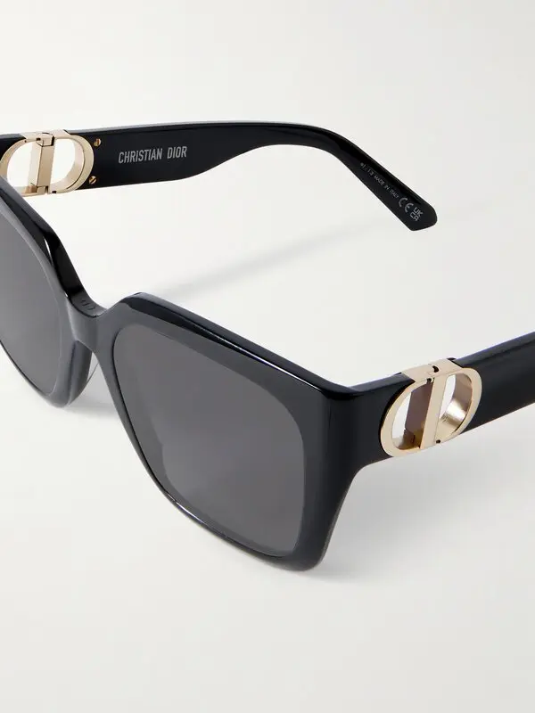 Dior 30montaigne S8u Oversized Cat-eye Sunglasses - Black