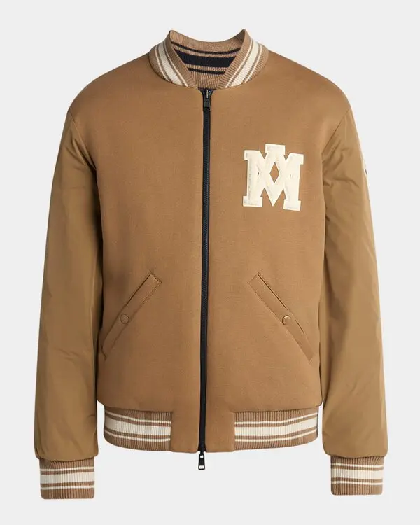Moncler Vennes Padded Bomber Jacket - Open Brown