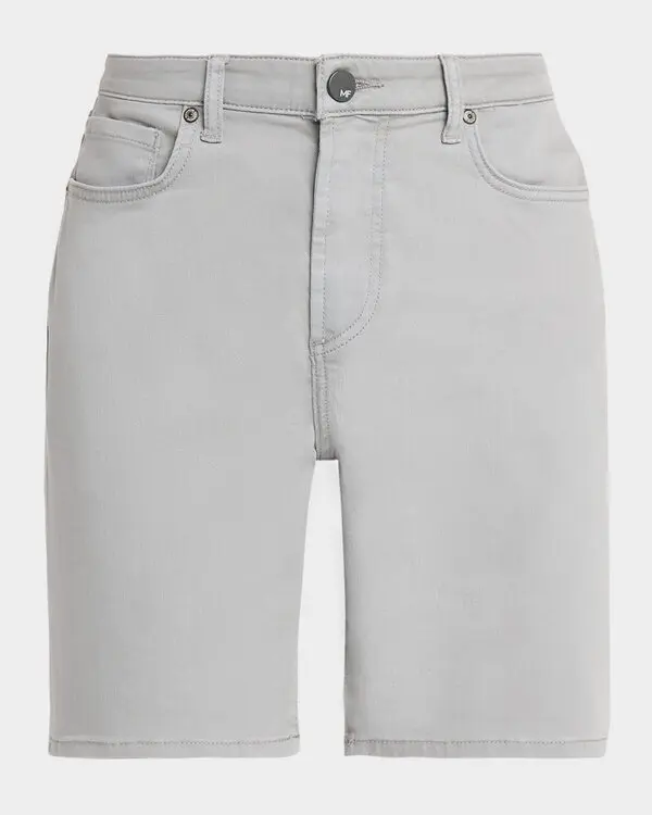 Monfrère Brando Parisian Luxe Slim Five-pocket Shorts - Light Grey