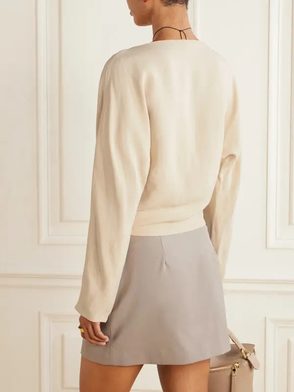 Matteau Button-detailed Woven Top