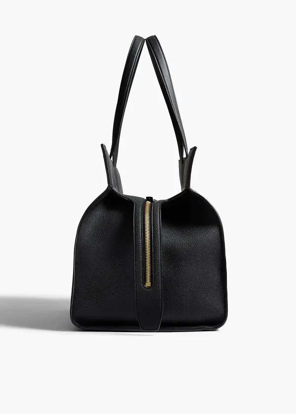 Khaite Crosby Pebbled Leather Bag - Black