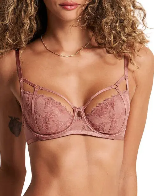 ADORE ME Gaya Unlined Demi Bra - Dark Pink