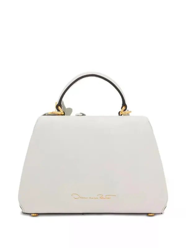Oscar De La Renta 3d Floral-appliqué Mini Bag