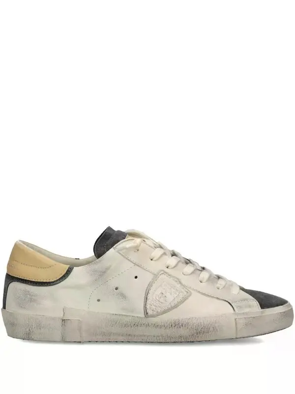 Philippe Model Leather Low-top Sneakers - Neutrals