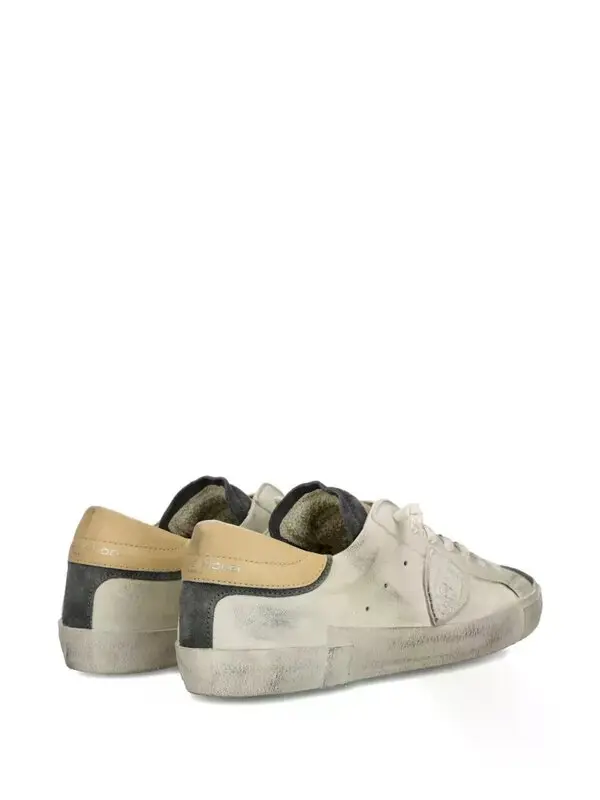 Philippe Model Leather Low-top Sneakers - Neutrals