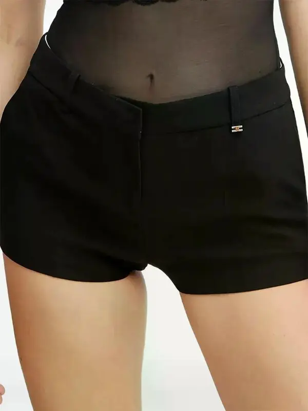 Elisabetta Franchi Logo Shorts - Black