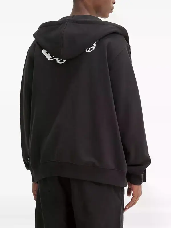 VANS Logo-print Zip-up Hoodie