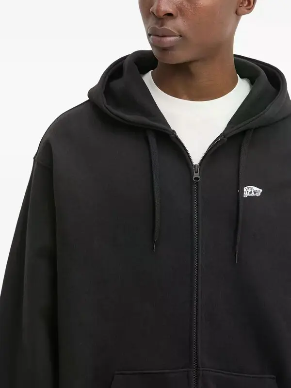 VANS Logo-print Zip-up Hoodie