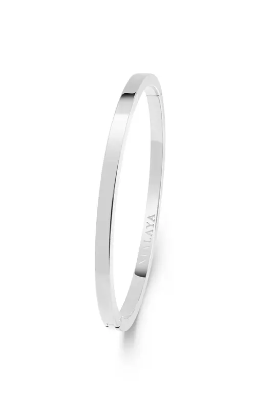 NIALAYA Simplicity Bangle - Silver
