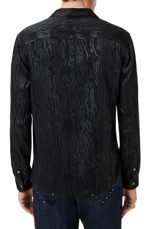 John Varvatos Hickory Button-up Shirt - Black