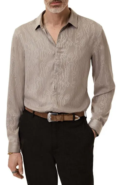 John Varvatos Hickory Button-up Shirt - Twig