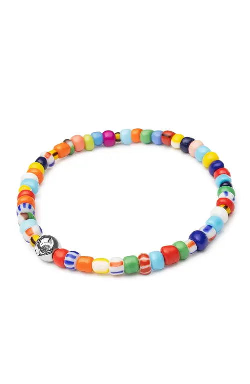 NIALAYA JEWELRY Vintage Trifocal Beaded Wristband