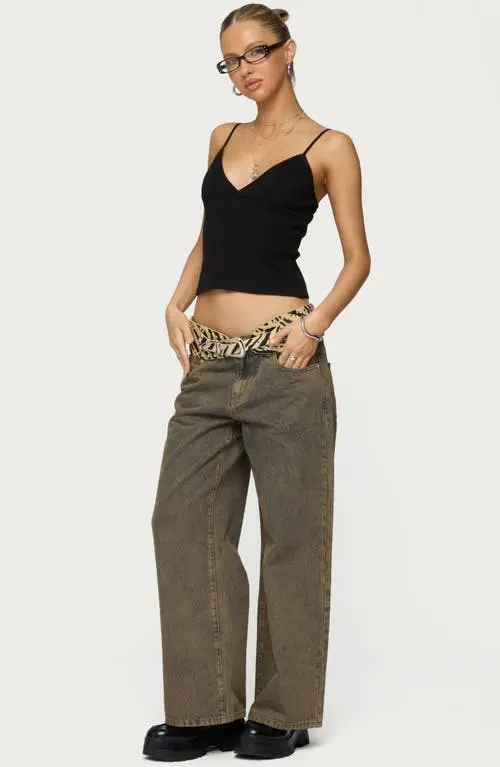 EDIKTED Rosina Crop Camisole - Black