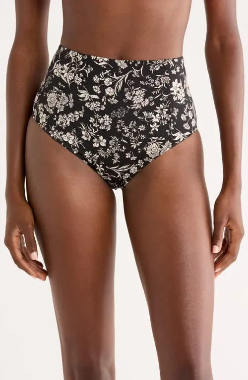 Ulla Johnson Zahara High-waist Bikini Bottom - Midnight Bloom