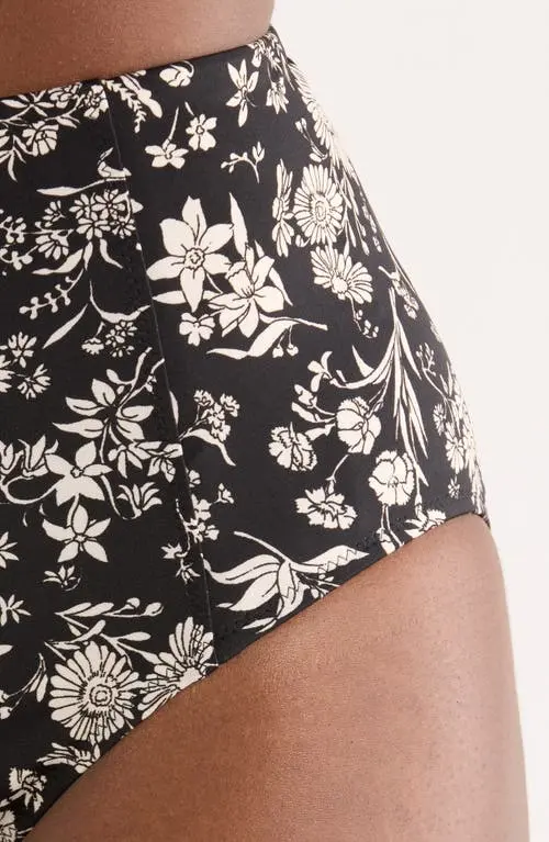 Ulla Johnson Zahara High-waist Bikini Bottom - Midnight Bloom