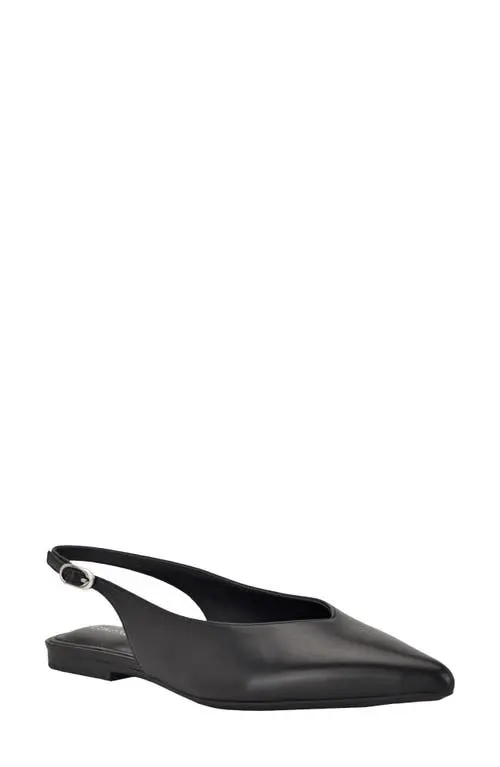 Calvin Klein Galiana Slingback Pointed Toe Flat - Black 002