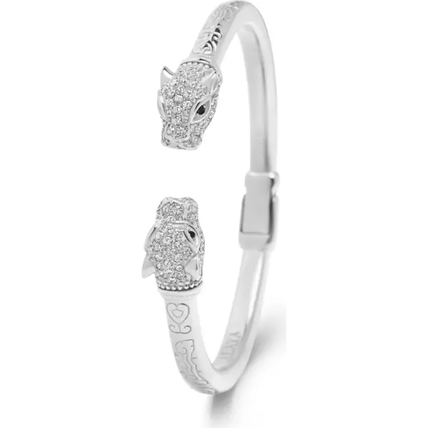 NIALAYA JEWELRY Panther Statement Bangle - Silver