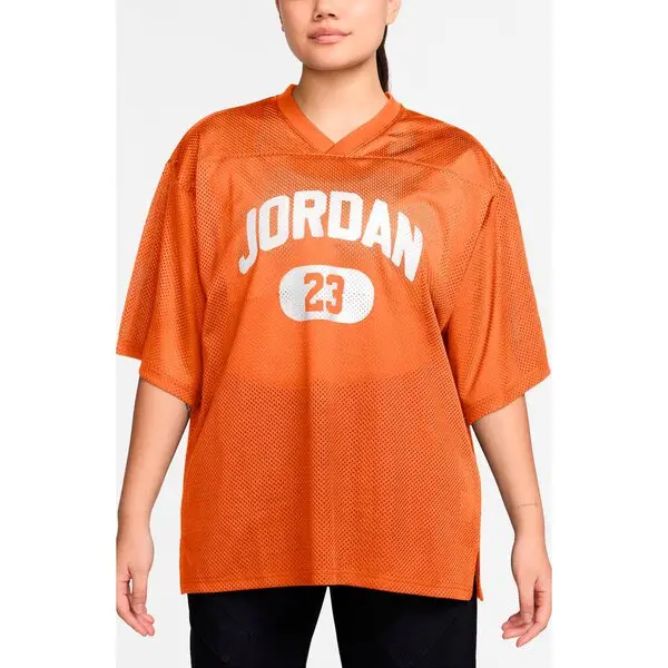 JORDAN Brooklyn Oversize Jersey - Starfish/white