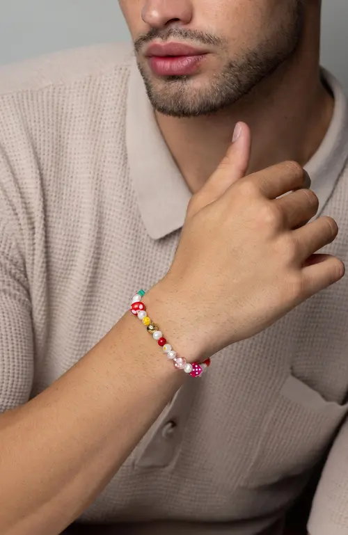 NIALAYA JEWELRY Berry Pearl Bead Bracelet