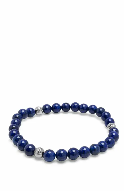 NIALAYA Lapis Lazuli Bead Bracelet