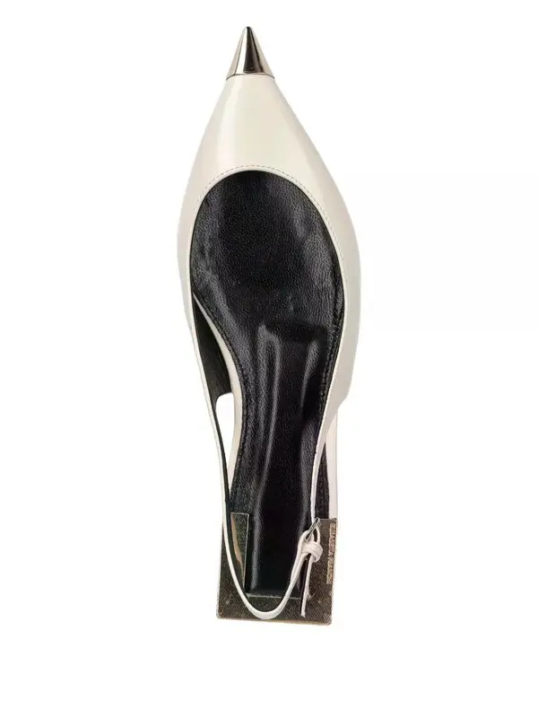 Elisabetta Franchi Pointed-toe Slingback Ballet Flats