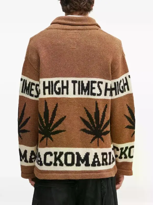 WACKO MARIA Intarsia-knit Cardigan