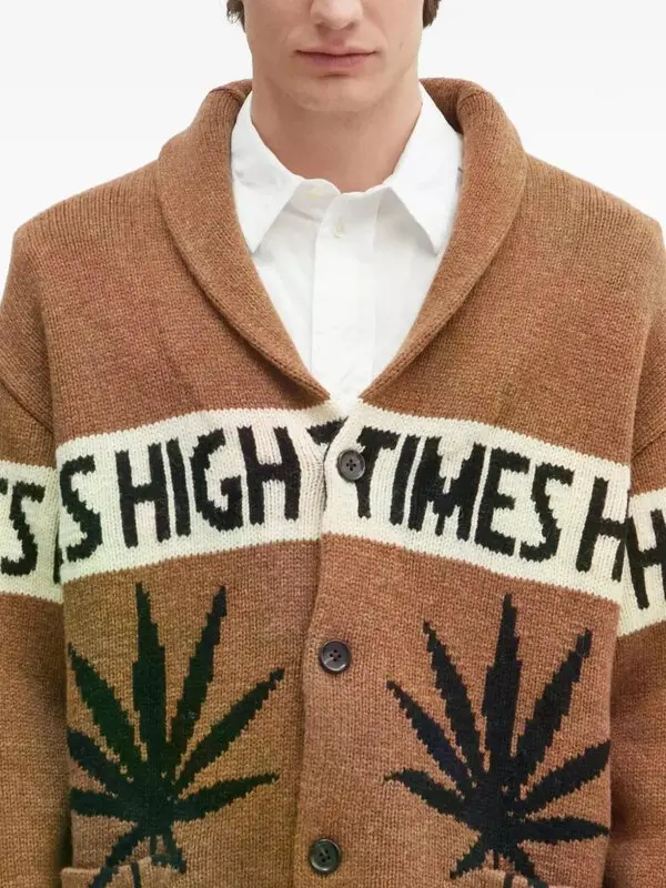 WACKO MARIA Intarsia-knit Cardigan