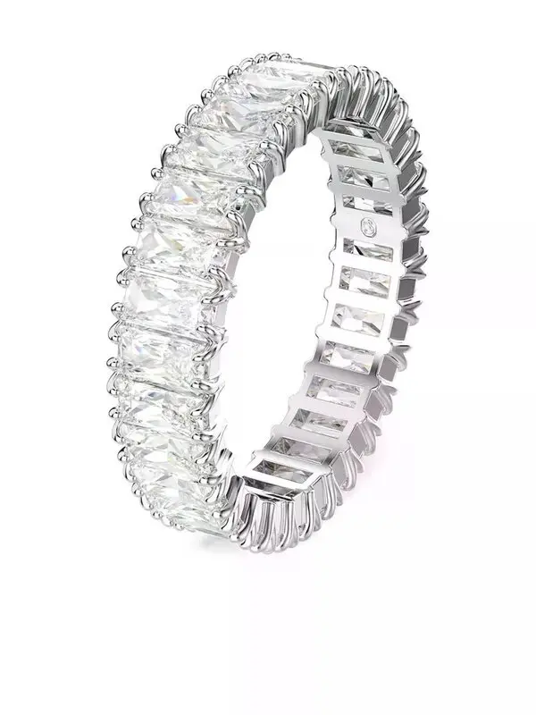 SWAROVSKI Matrix Baguette-cut Ring - Silver