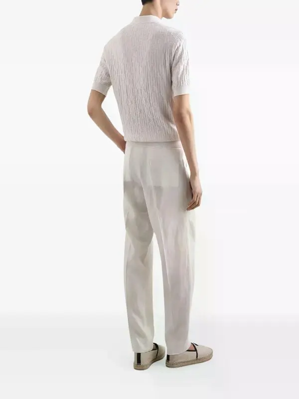 Dolce & Gabbana Linen Trousers - White