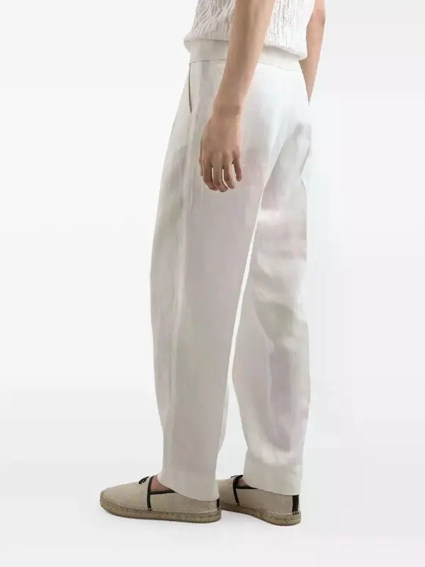 Dolce & Gabbana Linen Trousers - White