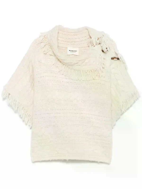 MARANT ETOILE Blanche Poncho
