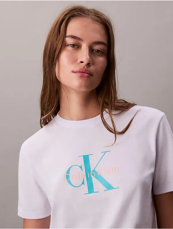 Calvin Klein Monologo Tee - Lacey Lilac