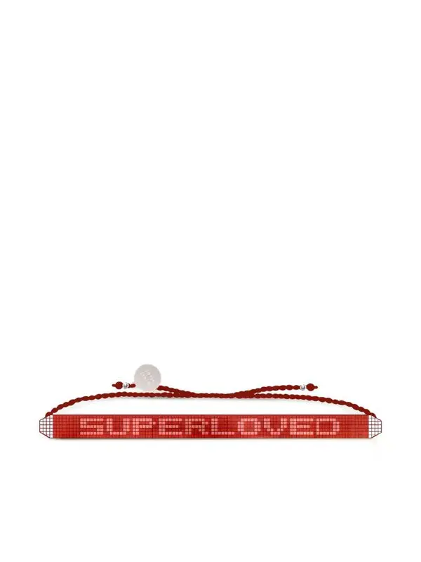 SORBET ISLAND Glass Bead Bracelet - Red
