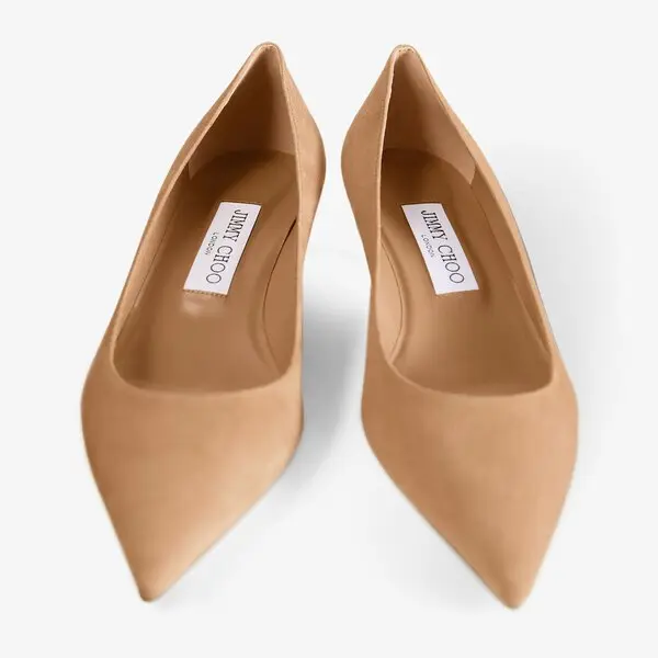 JIMMY CHOO Amelia Suede Kitten Heel Pumps