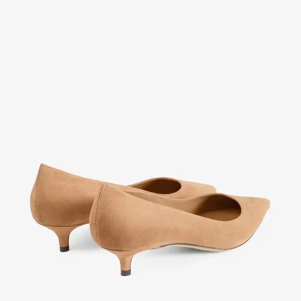 JIMMY CHOO Amelia Suede Kitten Heel Pumps