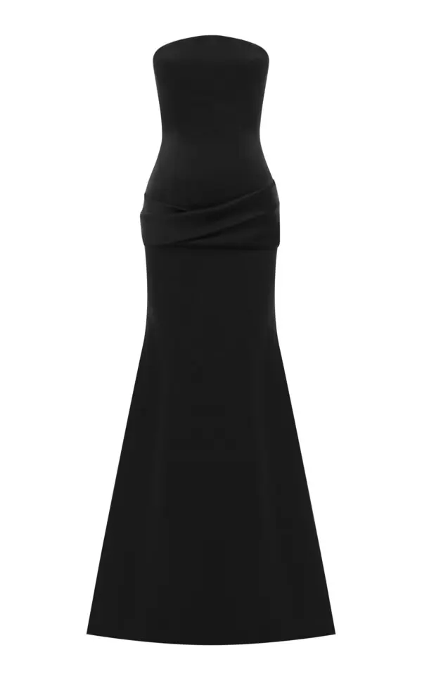 Alex Perry Strapless Corseted Gown