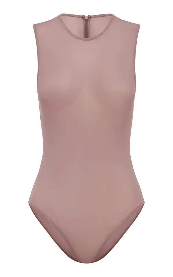 Alex Perry Sleeveless Mesh Bodysuit