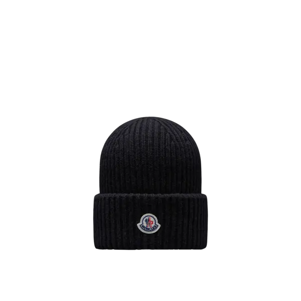 Moncler Wool & Cashmere Beanie - Black