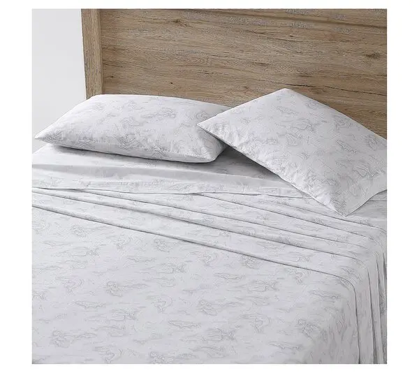 Eddie Bauer Fish Atoll Grey Full Sheet Set