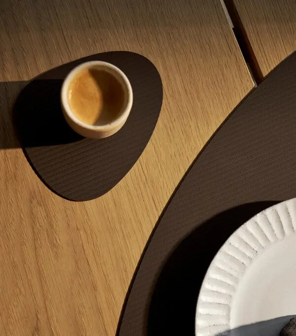 LIND DNA Corduroy Curve Coasters - Brown