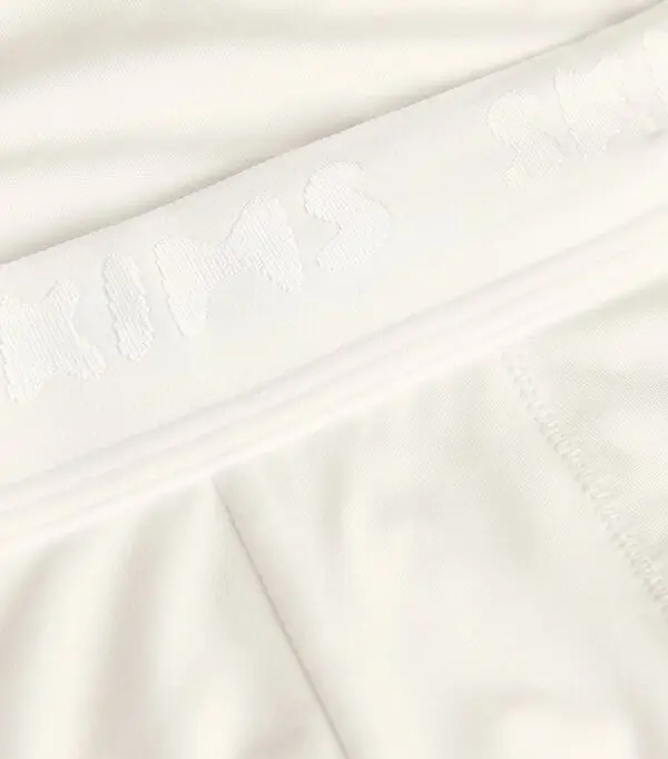 SKIMS Stretch-jersey Boxer Briefs - White
