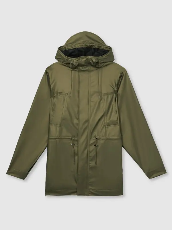 Rains Long Hooded Rain Jacket