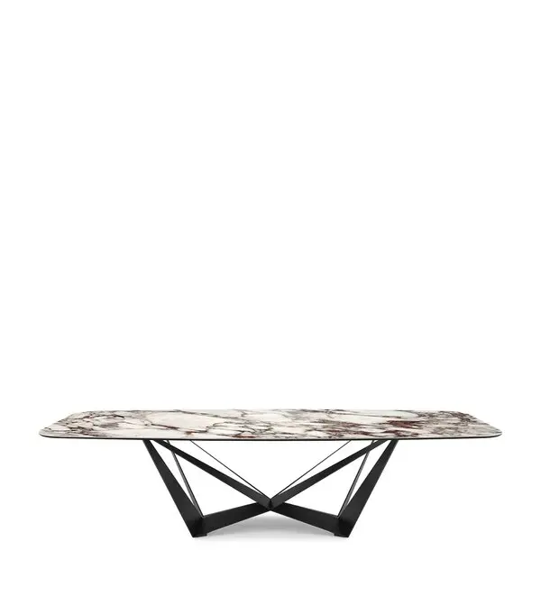CATTELAN Steel And Ceramic Skorpio Keramik Dining Table