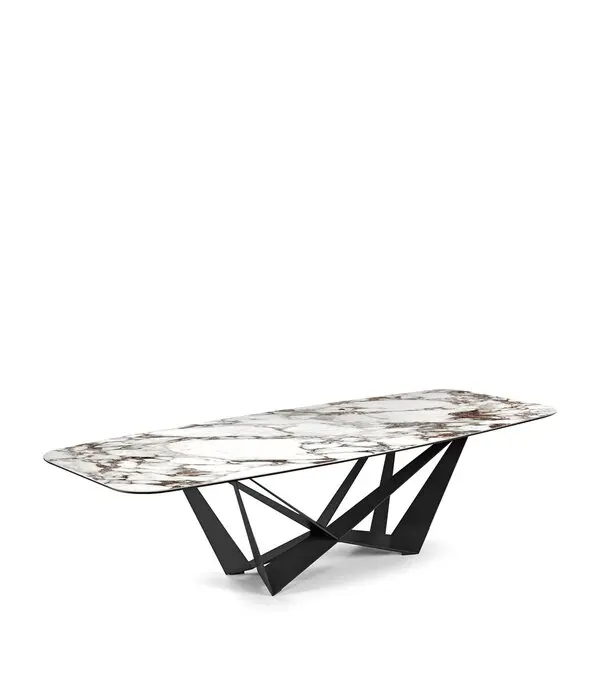CATTELAN Steel And Ceramic Skorpio Keramik Dining Table