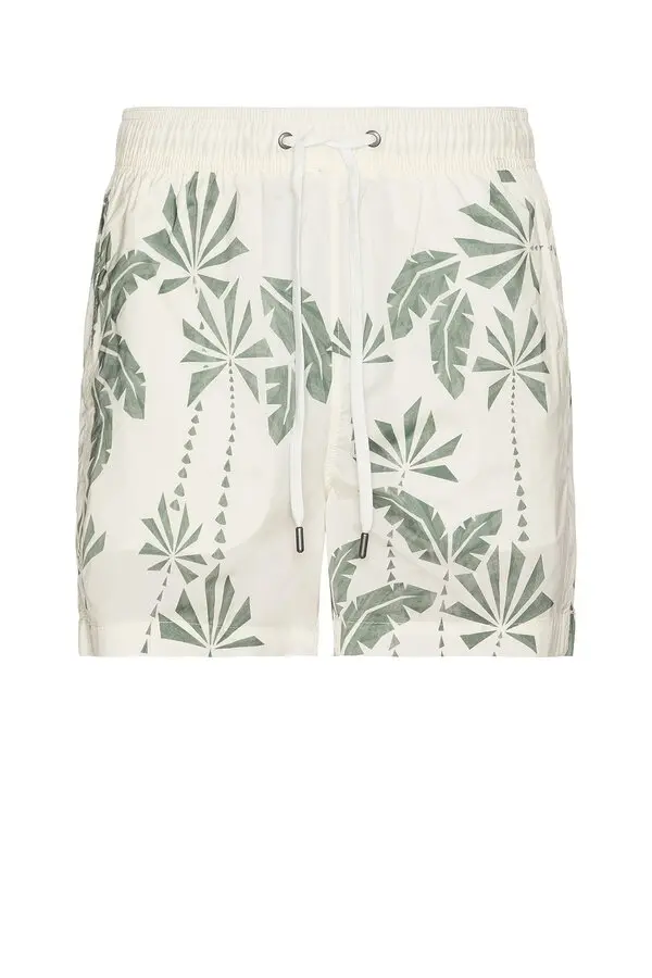Onia Charles 5 Swim Trunk - Olive Multi