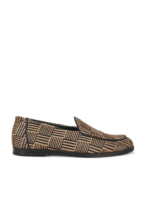 VINNY'S Belgee Loafer - Raffia Brown