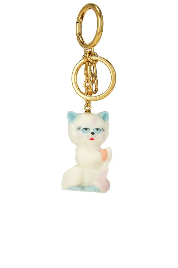 Valentino Garavani Key Ring With Cat Charm - Multi